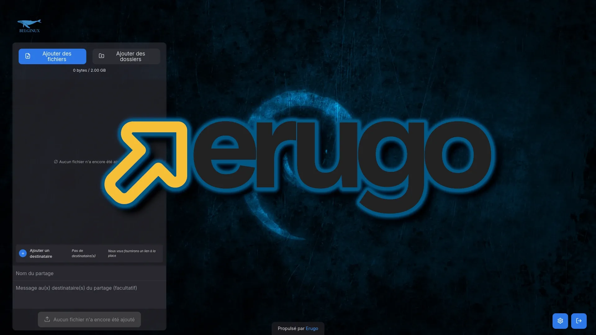 Installer erugo avec Docker