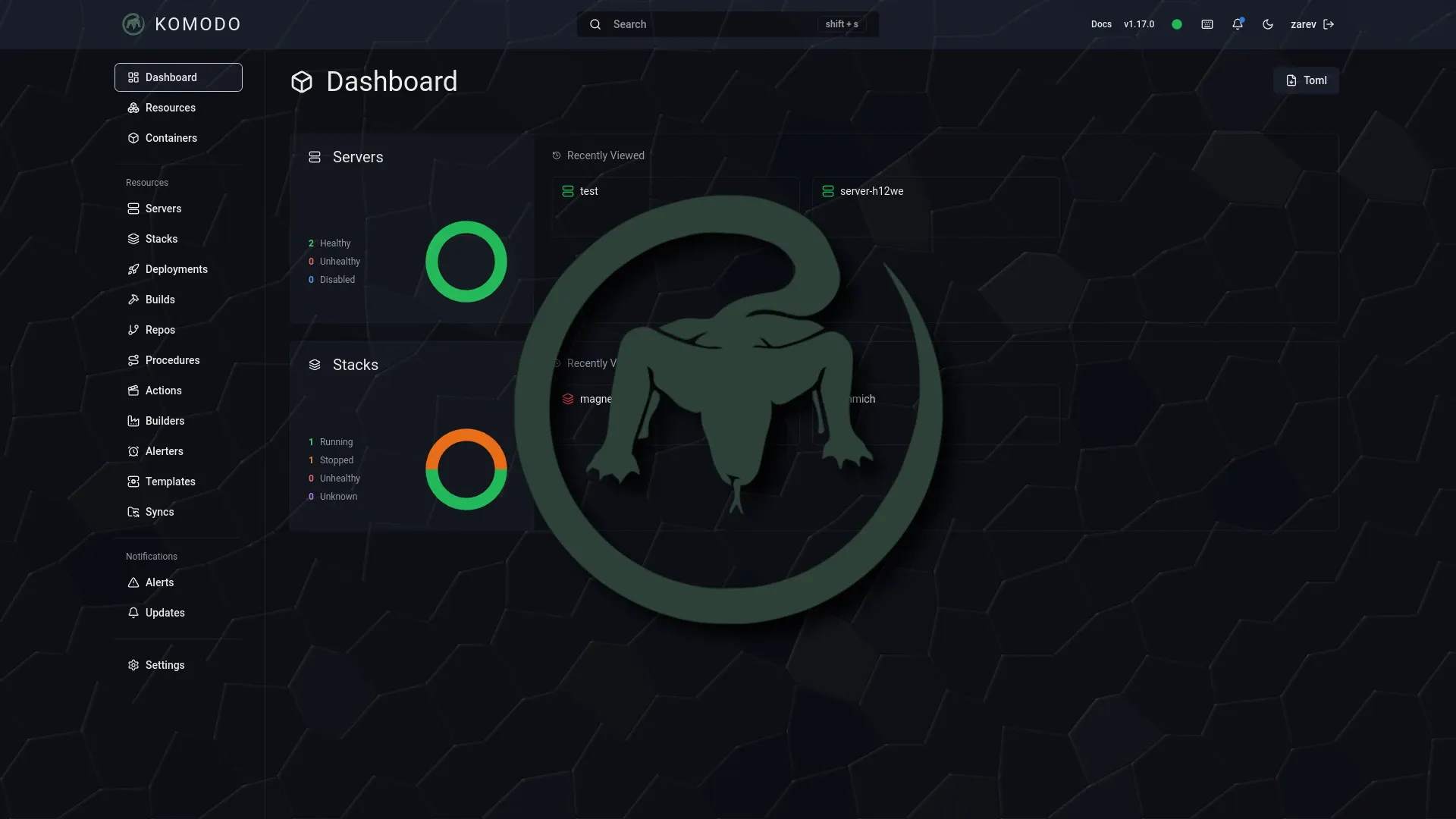 Installer Komodo avec Docker