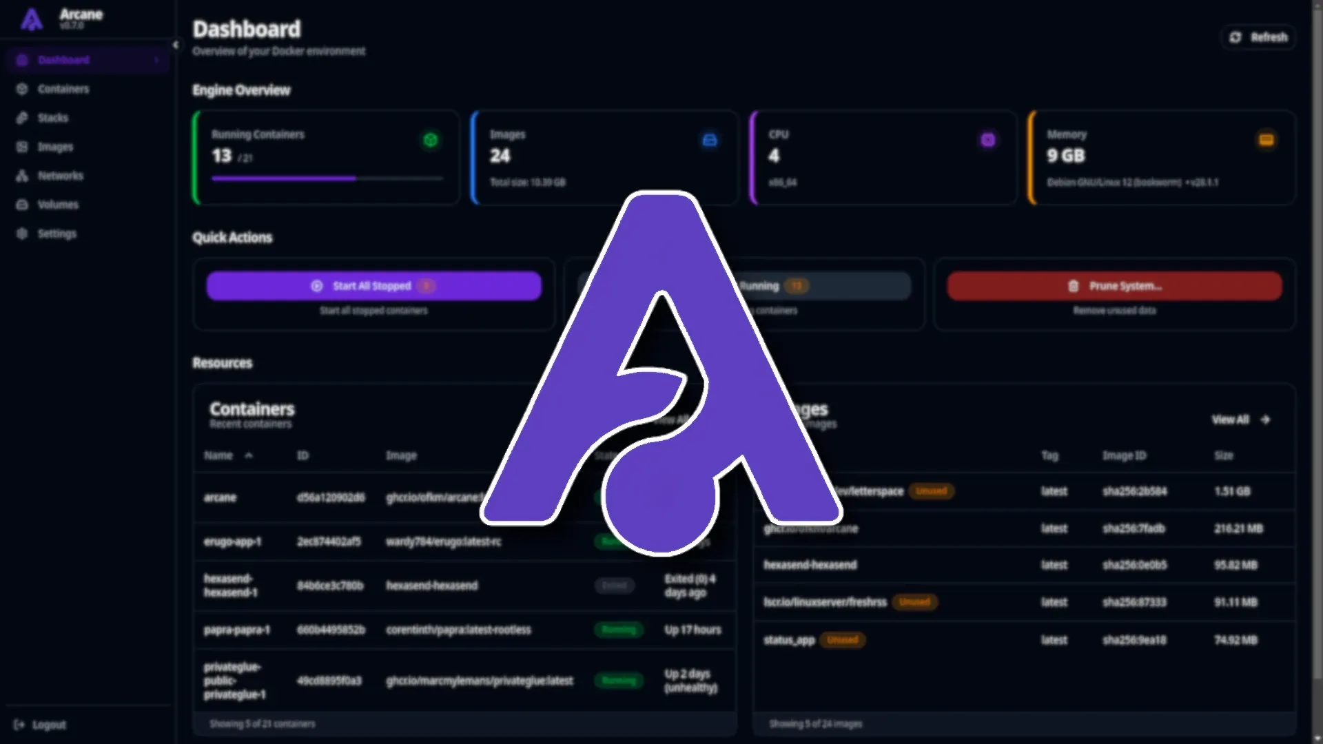 Installer Arcane avec Docker
