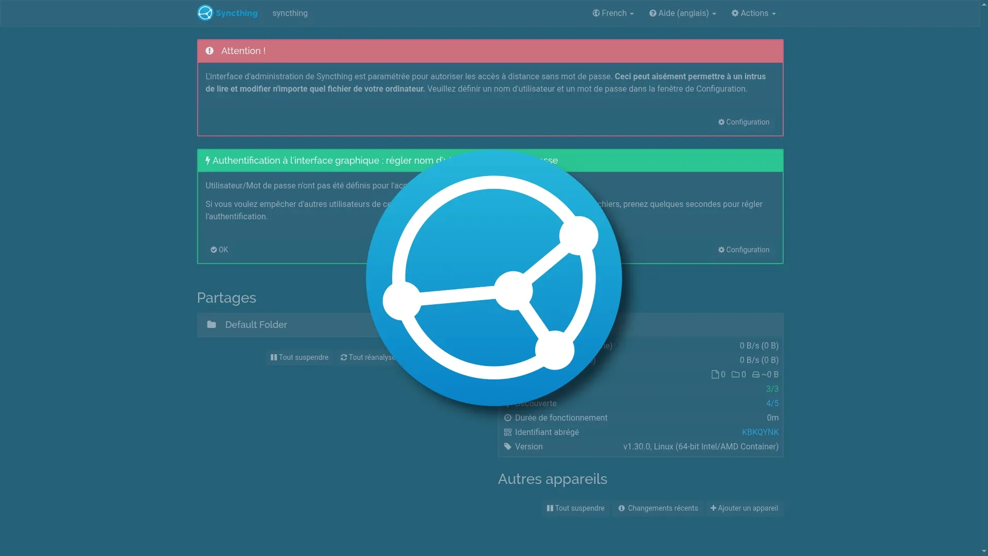 Installer Syncthing avec Docker