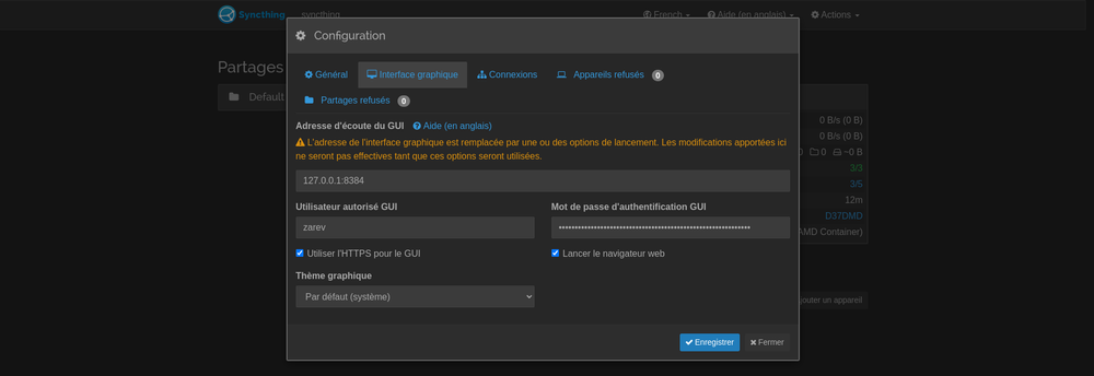 Installer Syncthing avec Docker