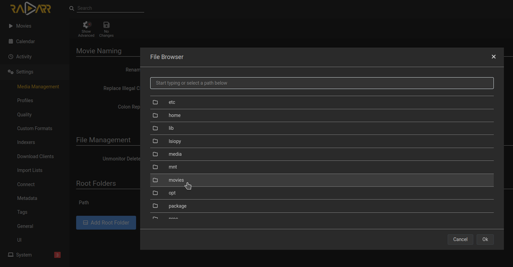 Installer Radarr avec Docker