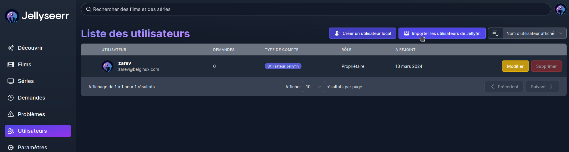 Installer Jellyseerr avec Docker