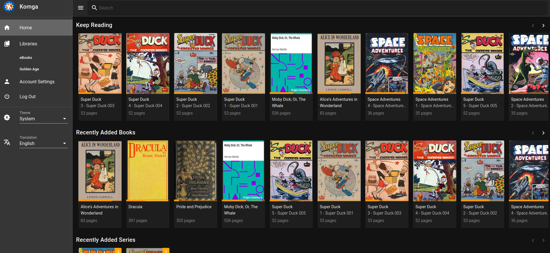 Installer Komga avec Docker