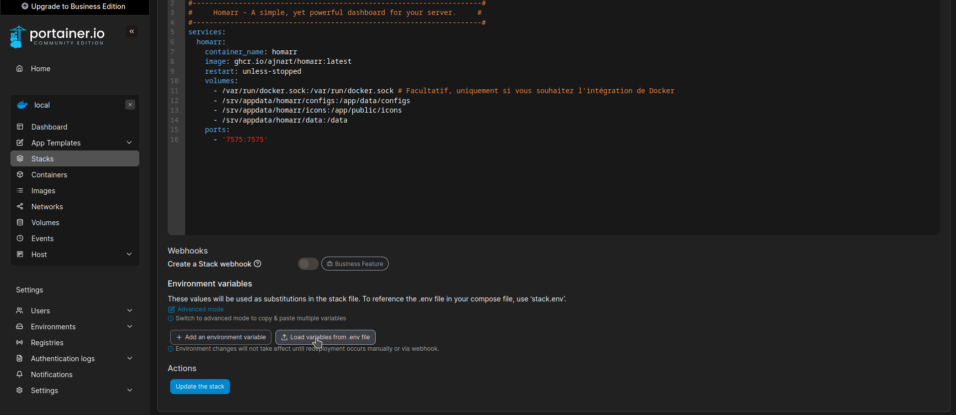 Installer Portainer avec Docker