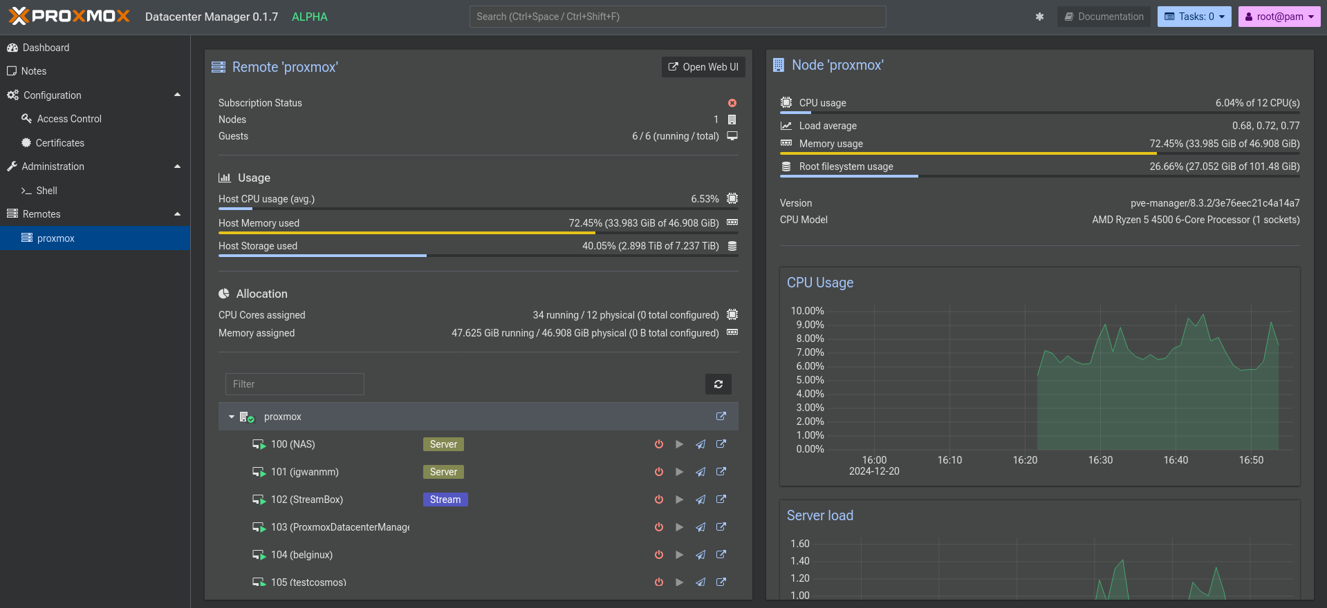 Installer Proxmox Datacenter Manager