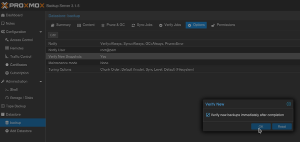 Sauvegarder ses données avec Proxmox Backup Server