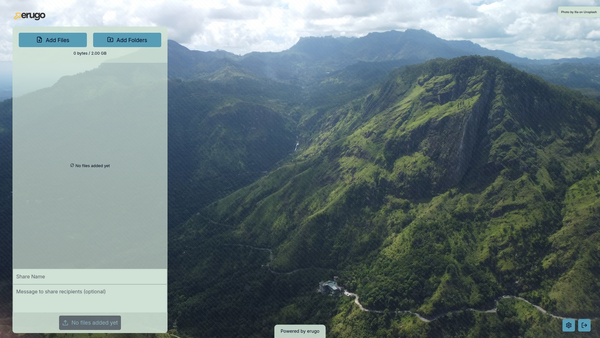 Installer erugo avec Docker